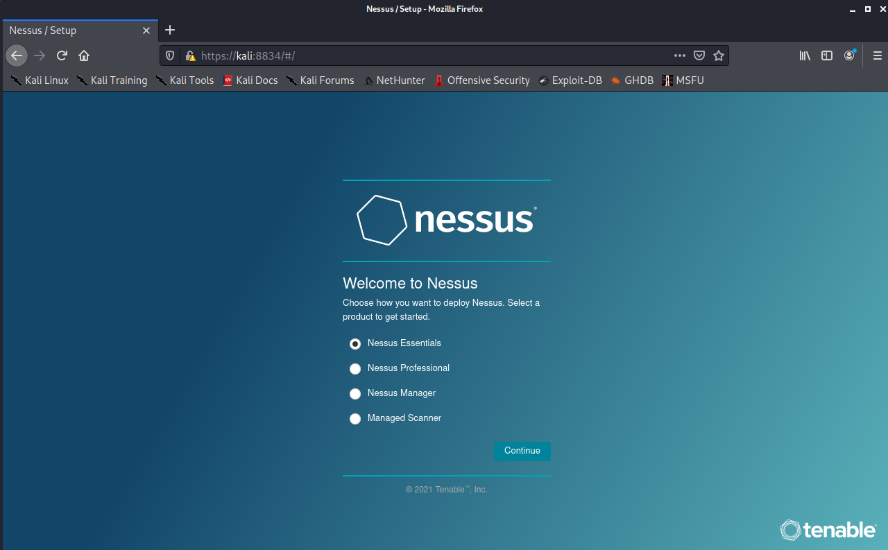 Nessus安装 | WooPokyuk's Blog